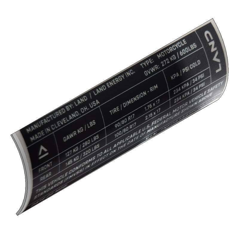 DISTRICT SPARE PARTS - S19 - Miscellaneous - FMVSS Destructive Label ...